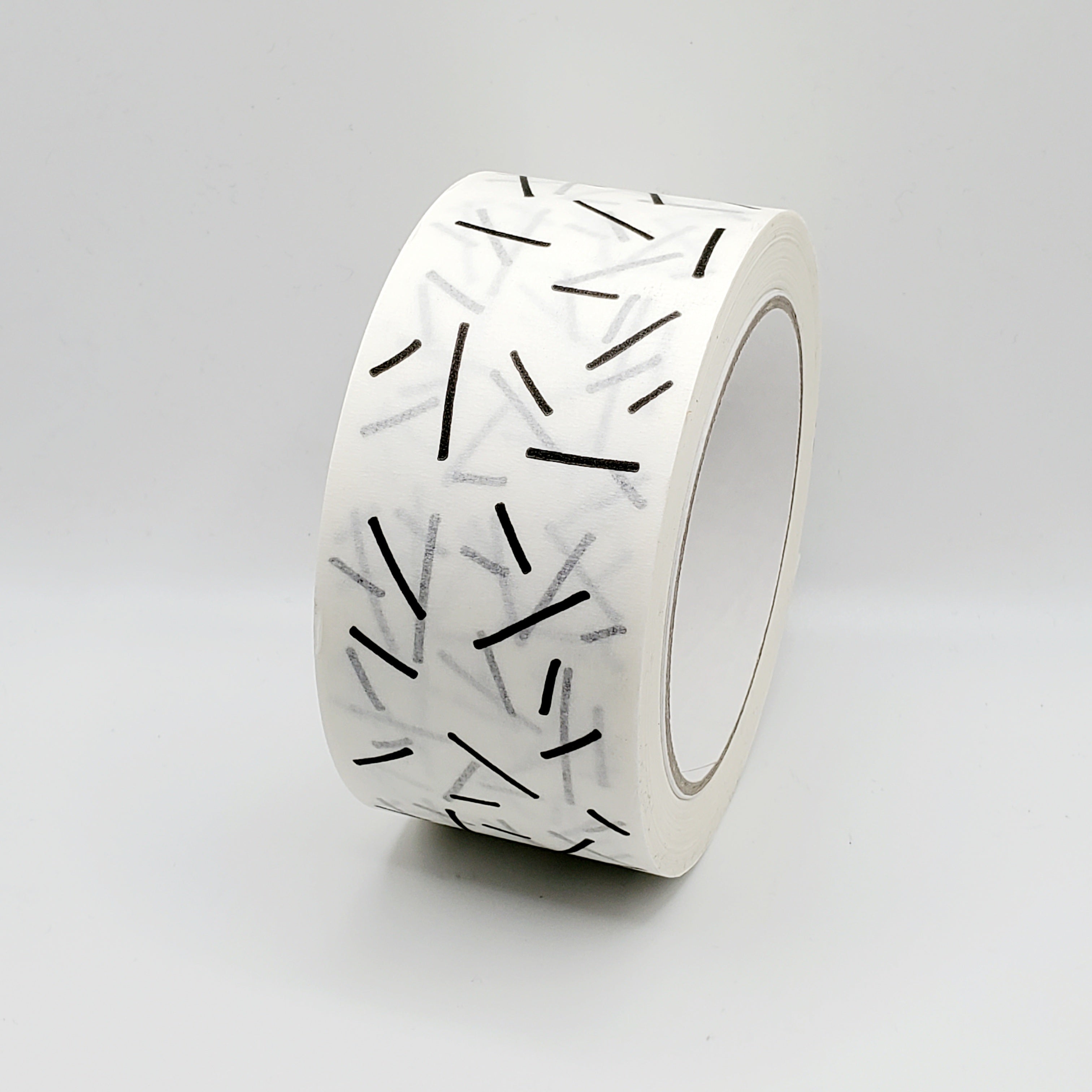 Lines paper packaging tape - 50mm white
